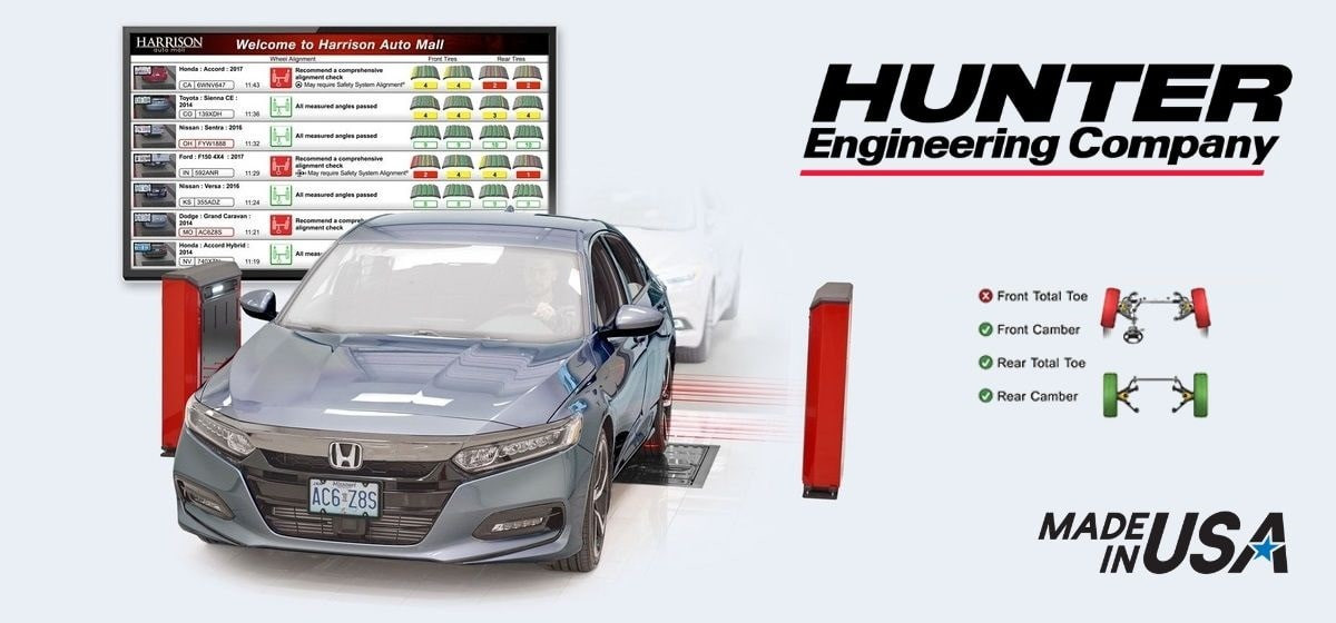 Autonominė ratų geometrijos patikra su Hunter Quick Check Drive ...